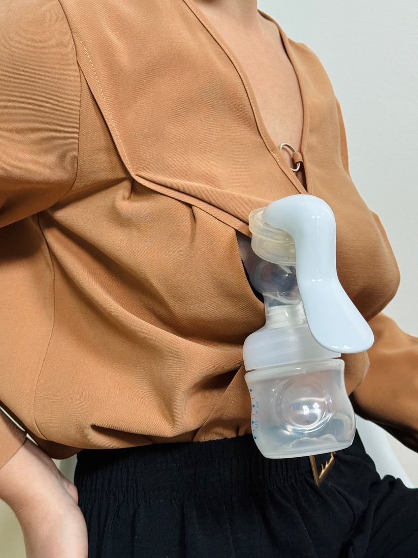 Blouse d'Allaitement "Izia Camel" – Mat'lolo